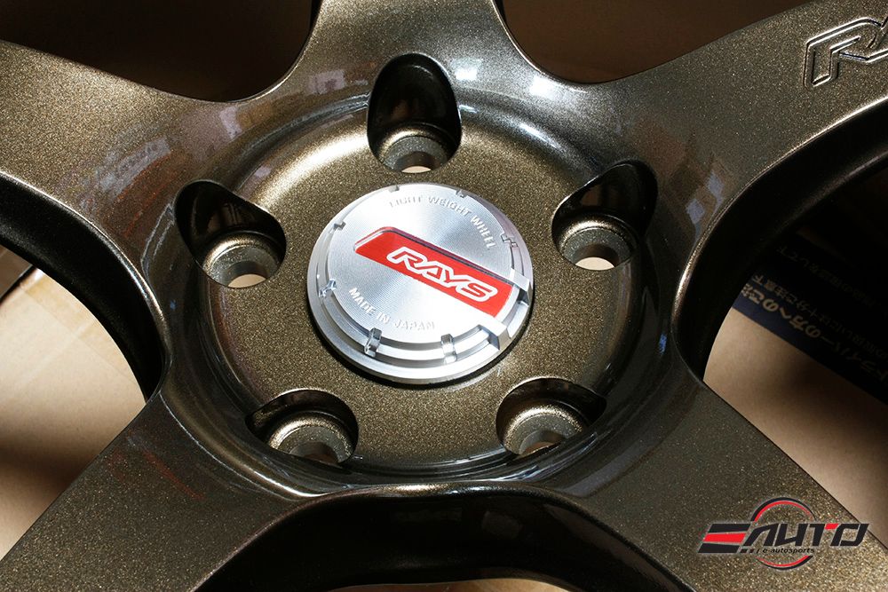 4x RAYS Gram Lights GL Center Cap Red/Silver- 57D 57DR 57CR 57 maximium ...