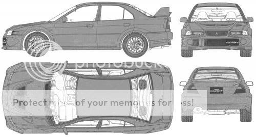 Looking for evo 5 blueprint/ outline | Lancer Register Forum