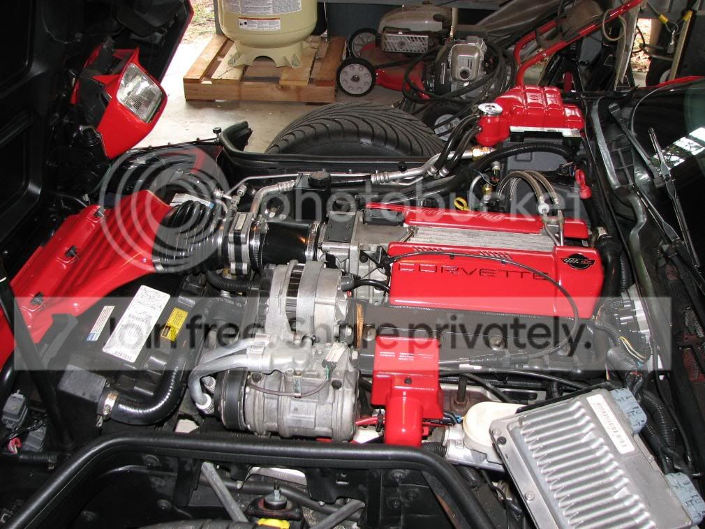 Anther C4 engine detailing thread...intake manifold, alternator, AC ...