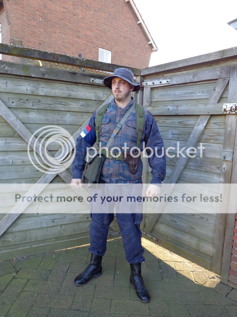 Serbian Srpska Police Blue Tigerstripe Coverall Uniform Photo by ...